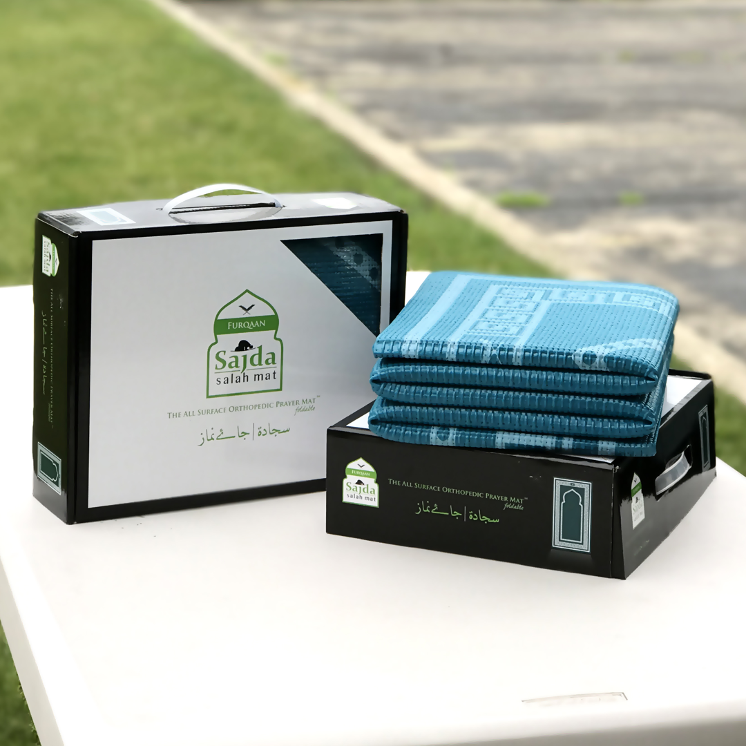 FOLDABLE SAJDA MAT (TEAL) – Halal Main Street